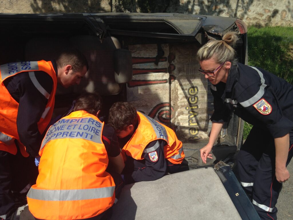 SDIS71 » manoeuvre secours routier 2